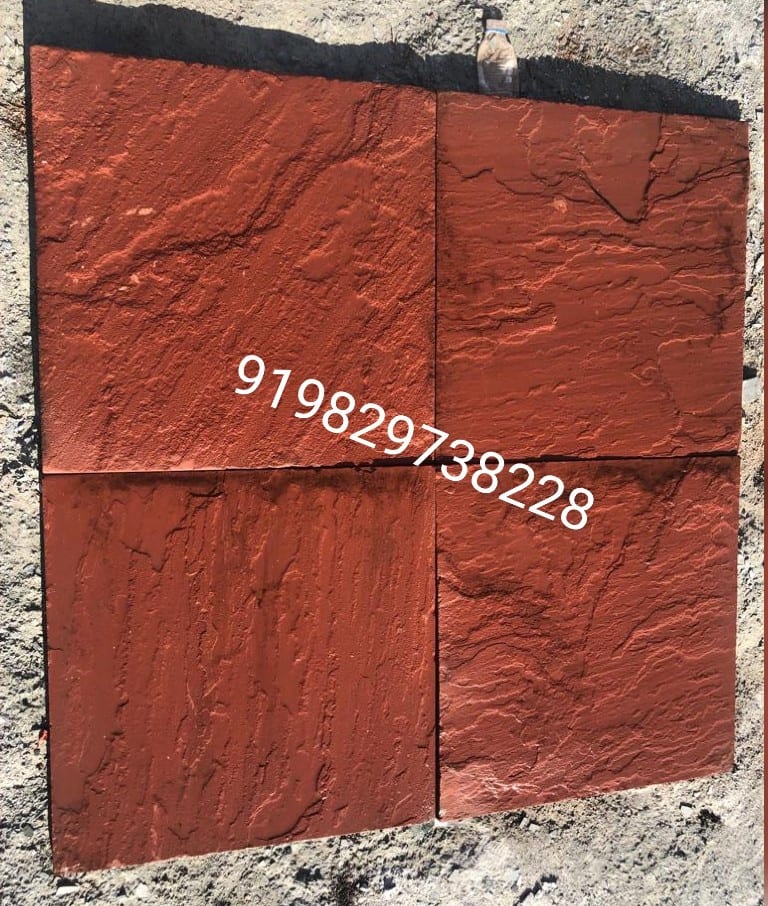 Red sandstone price - 45/-sq.ft. Slab size thickness-20-30mm