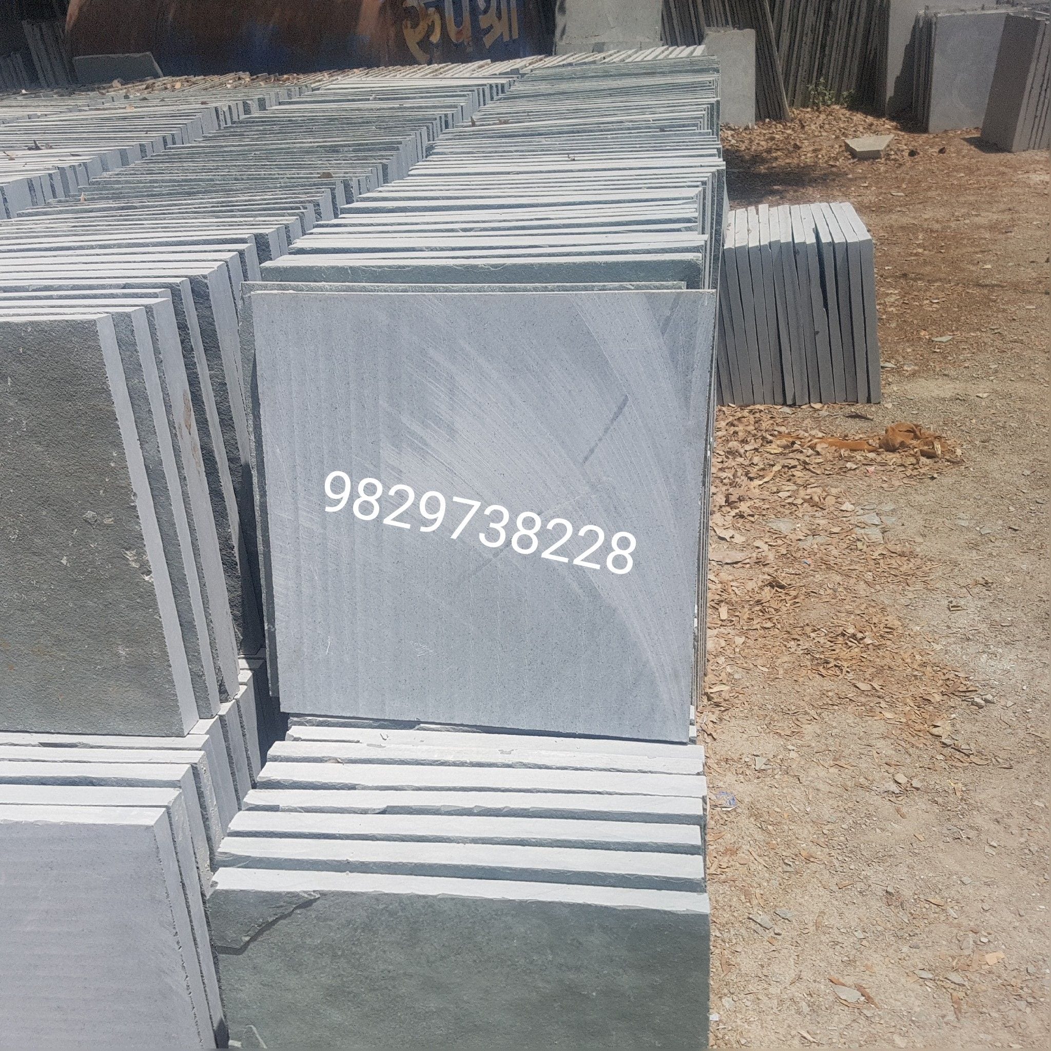 kota stone - price -17/-sq.ft.. semi-polished Naksh stone